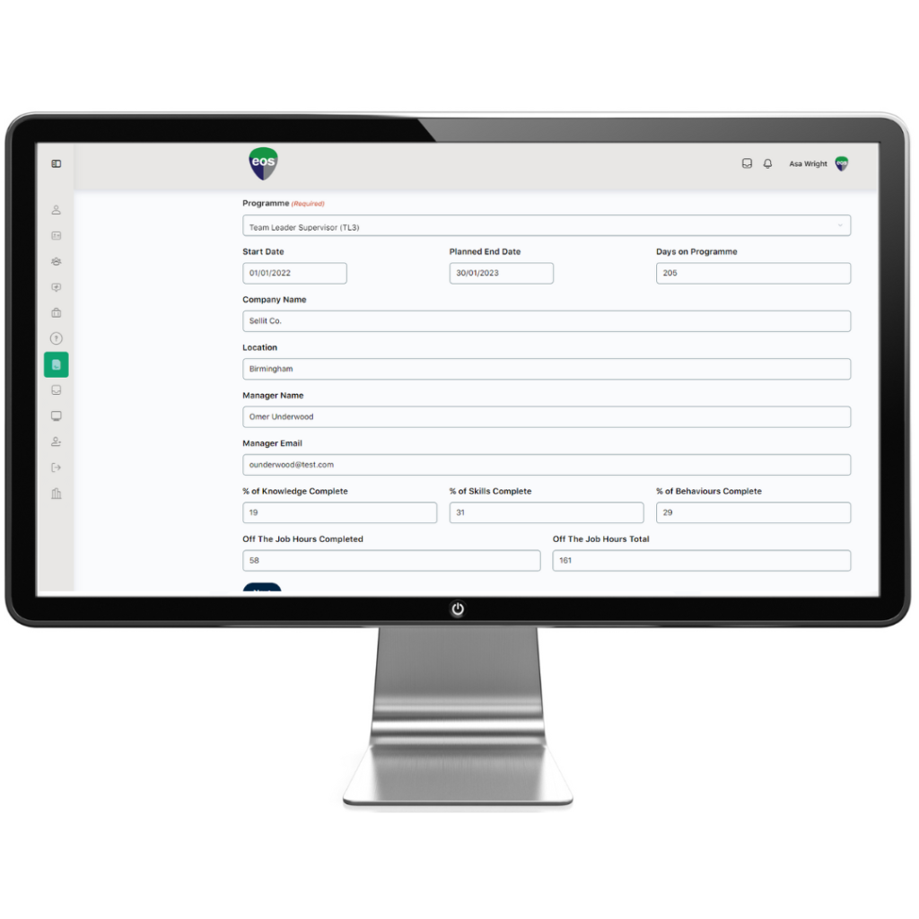 Apprenticeship Management System and Learning Content